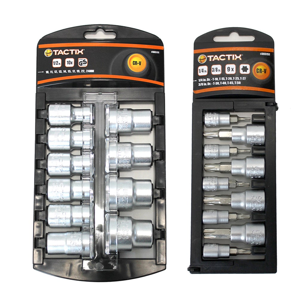 ORION91 Set 10+9 - Llaves Carraca 10 Piezas 1/2 Pulgada CRV 10-24mm y ...