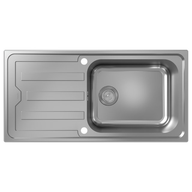Évier 1 bac avec égouttoir 100 cm: au meilleur prix | Bricoman