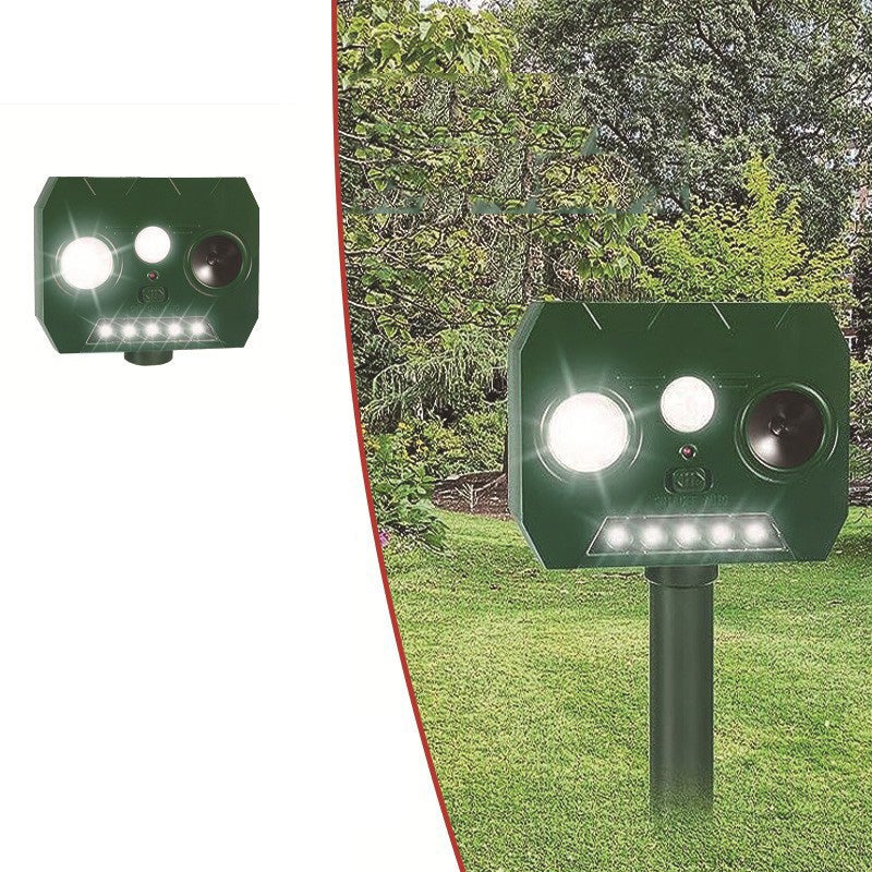 Répulsif solaire à ultrasons pour animaux avec détection de mouvement ...