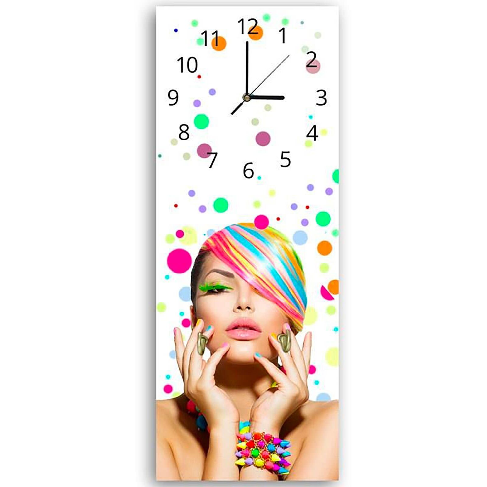 Horloge Murale Design Unique et Colorée - Accroche-Regard Déco - 30 x ...