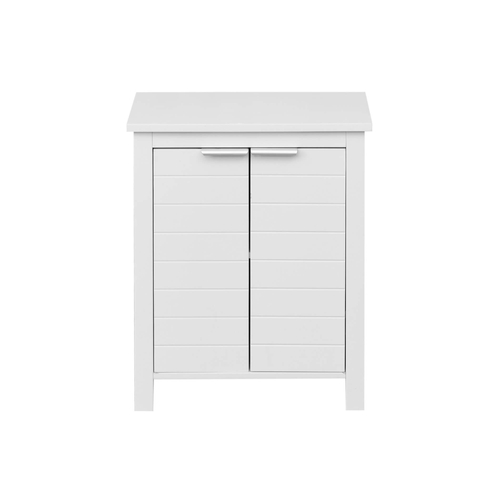 Armario de baño Rebecca Mobili de madera blanca para ahorrar espacio, 2 ...