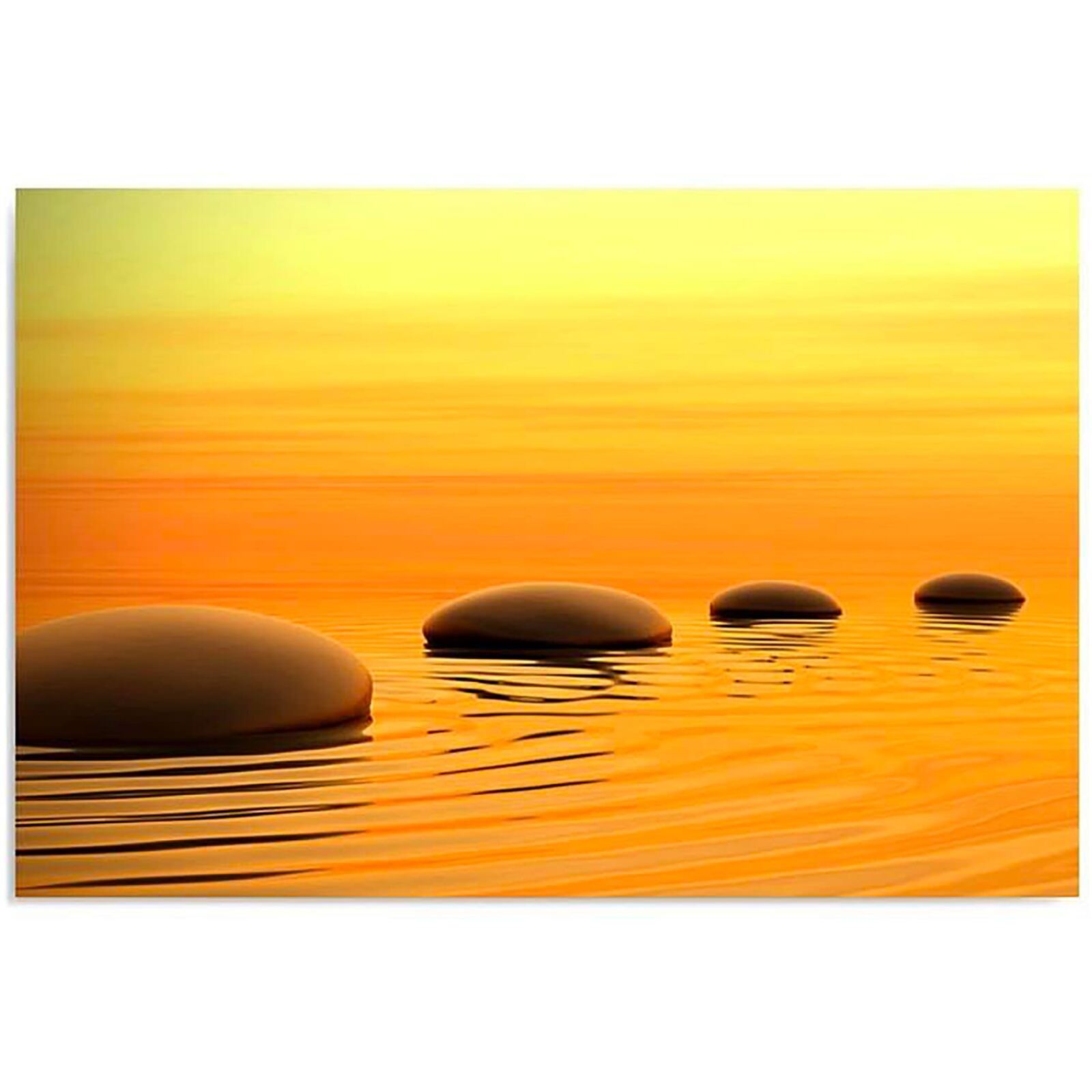 Tableau pierres zen 4 - 80 x 60 cm | Leroy Merlin