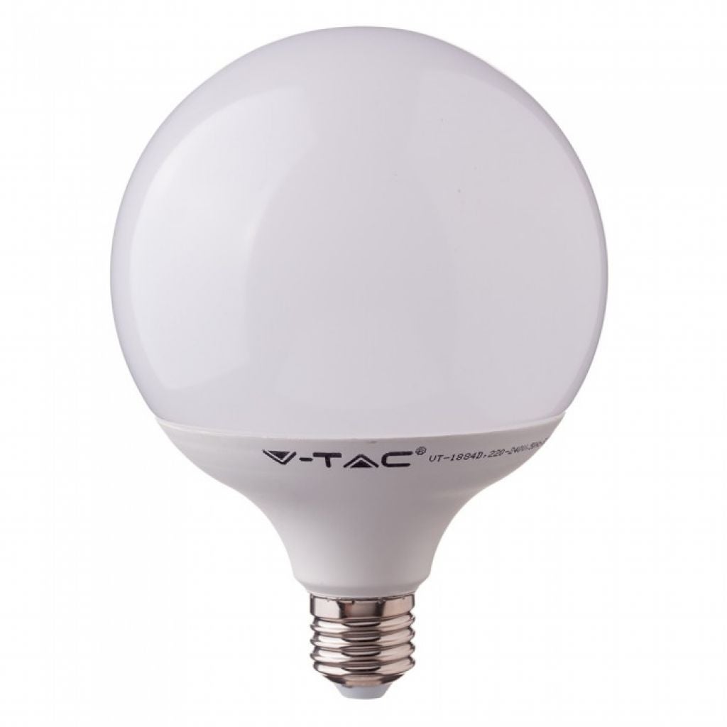 V-TAC PRO VT-288 18W LED globe bulb chip samsung SMD E27 G120 day white ...