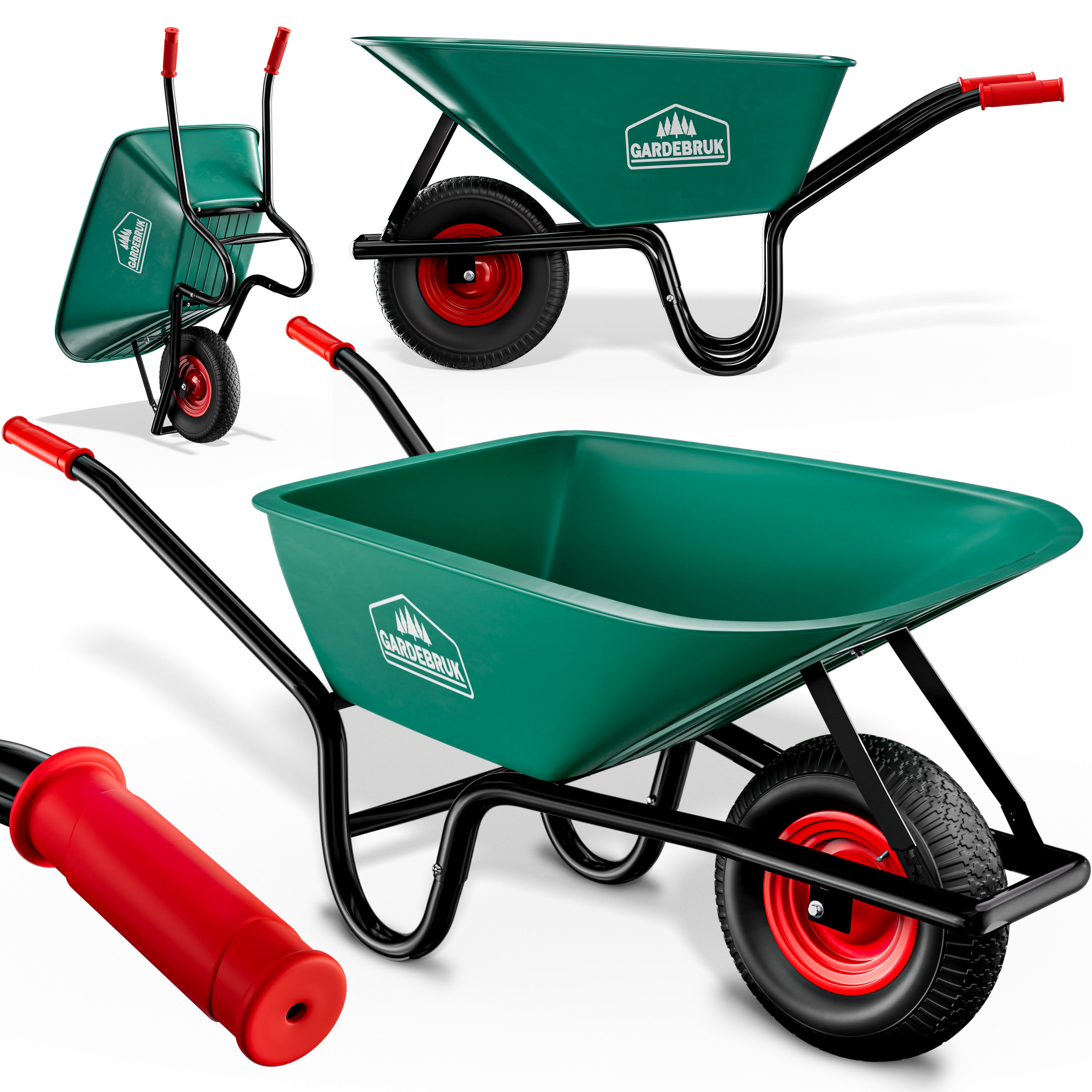 GARDEBRUK® Brouette 100L max. 250kg brouette jardin brouette de ...