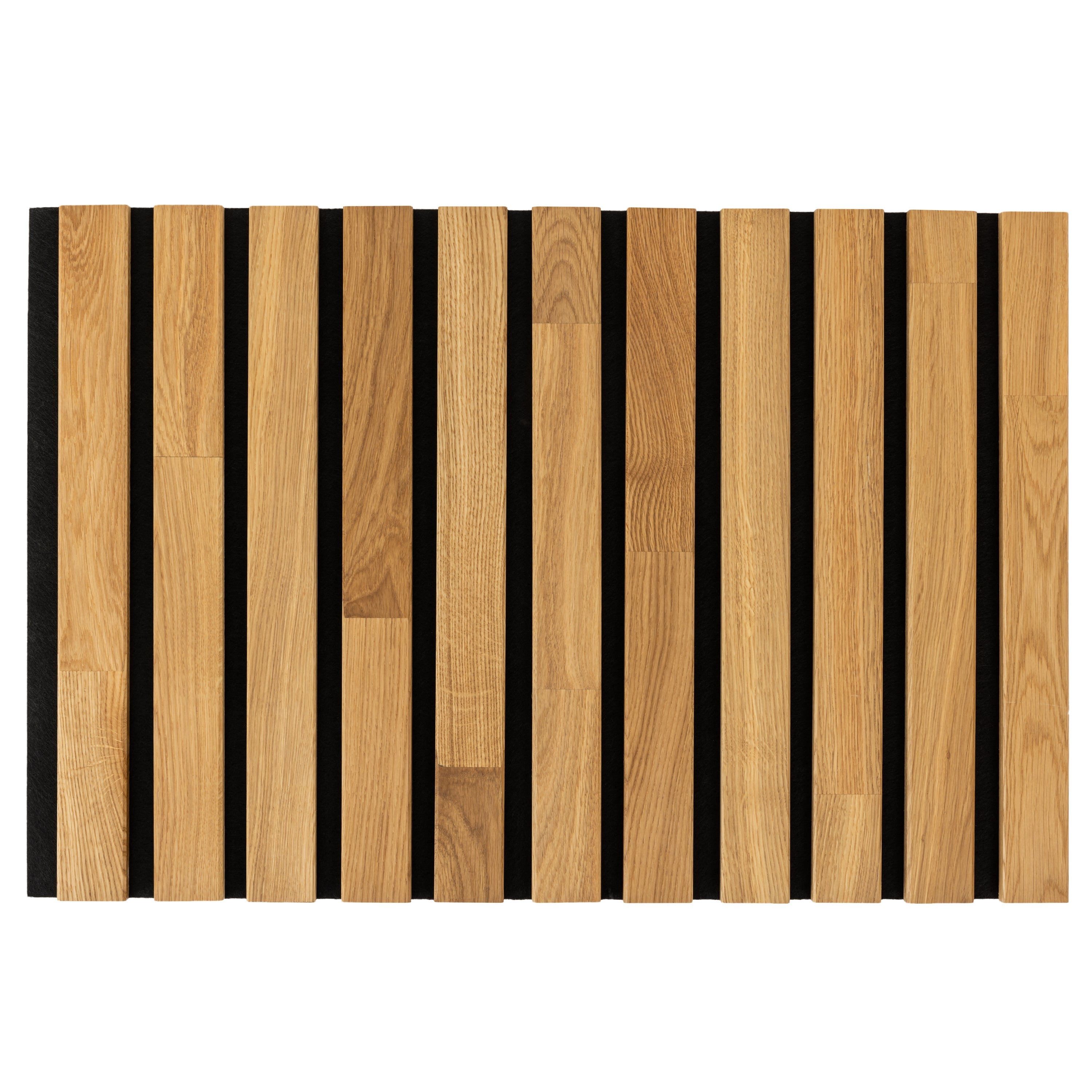 Panneau Tasseau Acoustique en Bois - Chêne Naturel - 40x60cm - Lattes ...