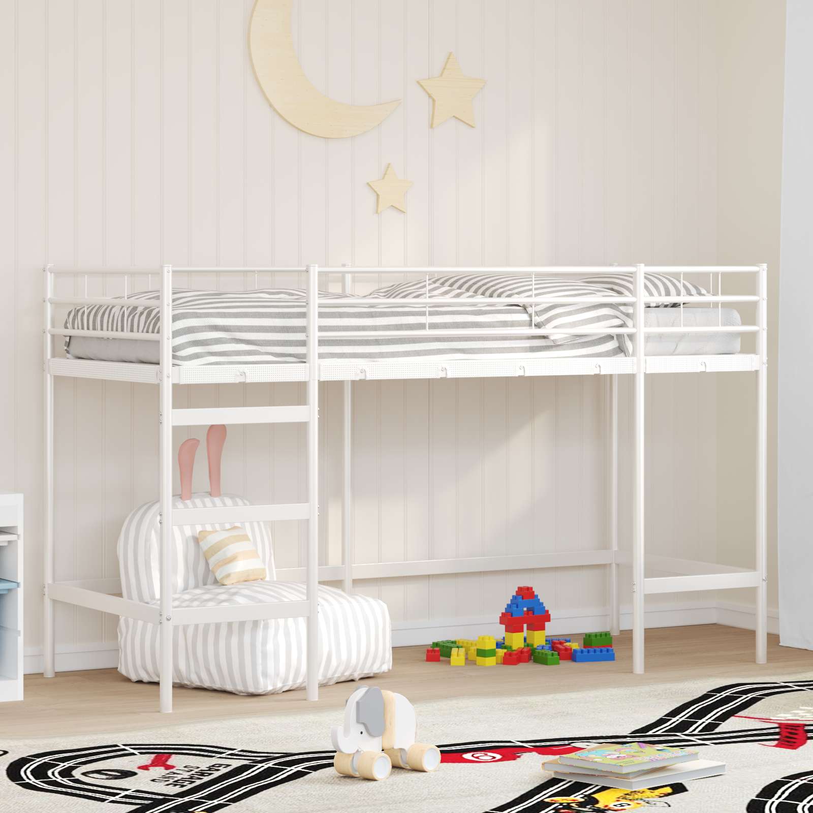 Estructura de litera para niños Liso 75 x 190 cm Acero | Leroy Merlin