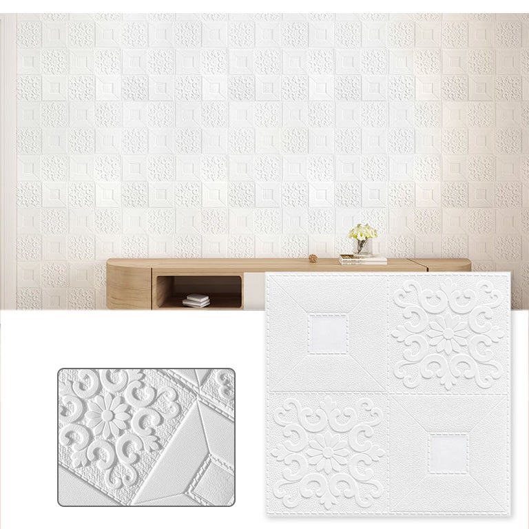 Autocollant de carrelage mural 3D, papier peint Anti-Collision auto ...