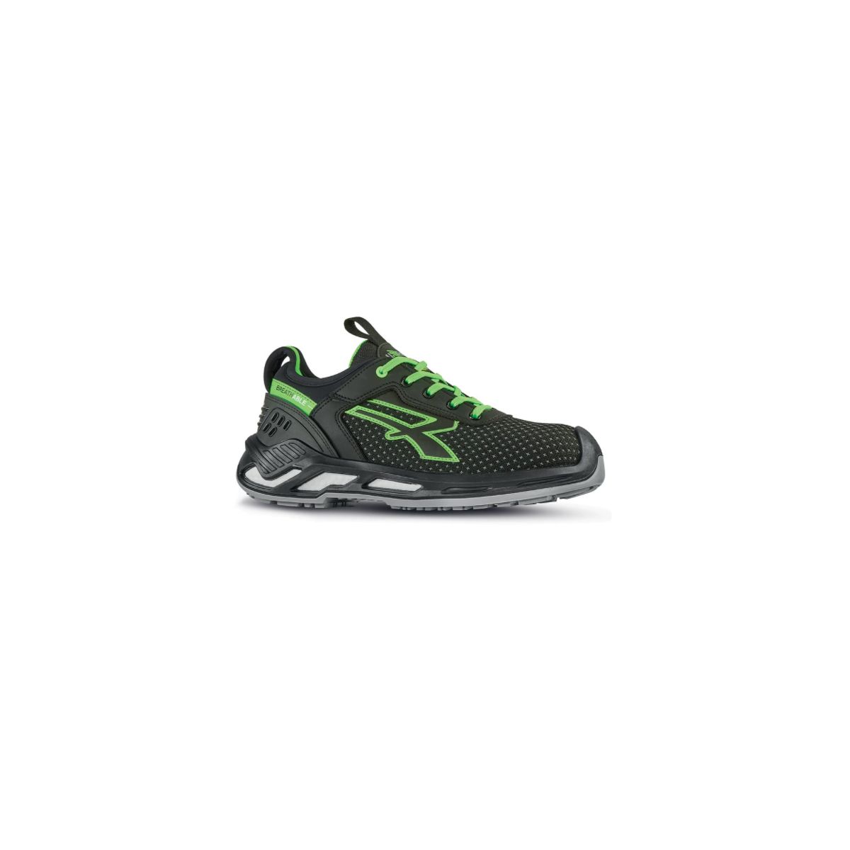 Bryan Negro/Verde Zapatillas Basse 47 S3 Upower | Leroy Merlin