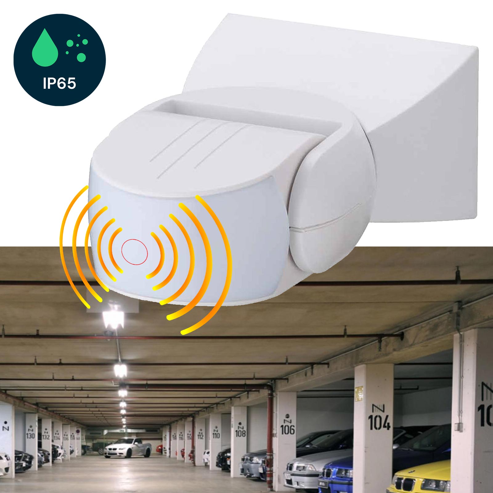 Sensor detector de movimiento por microondas para exteriores IP65 180 ...