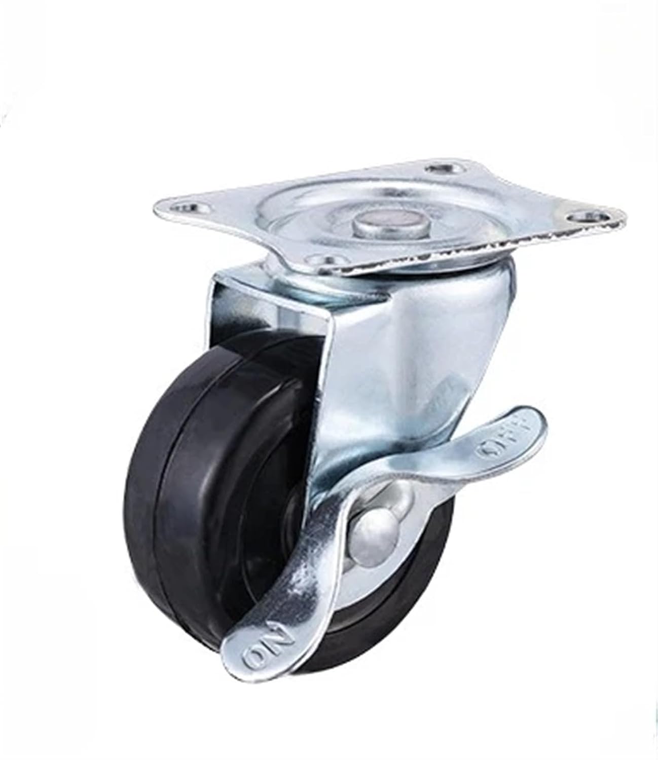 Paquete de 4 ruedas de goma ligeras, tornillo M6, ruedas universales ...