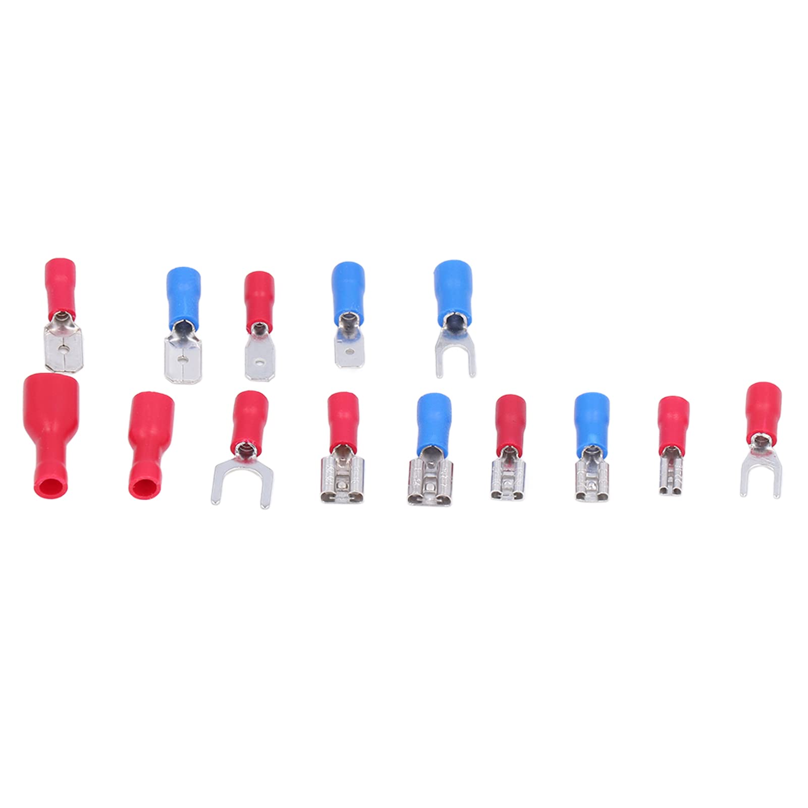 Kit surtido de 140 conectores de terminales, con aislamiento macho y ...