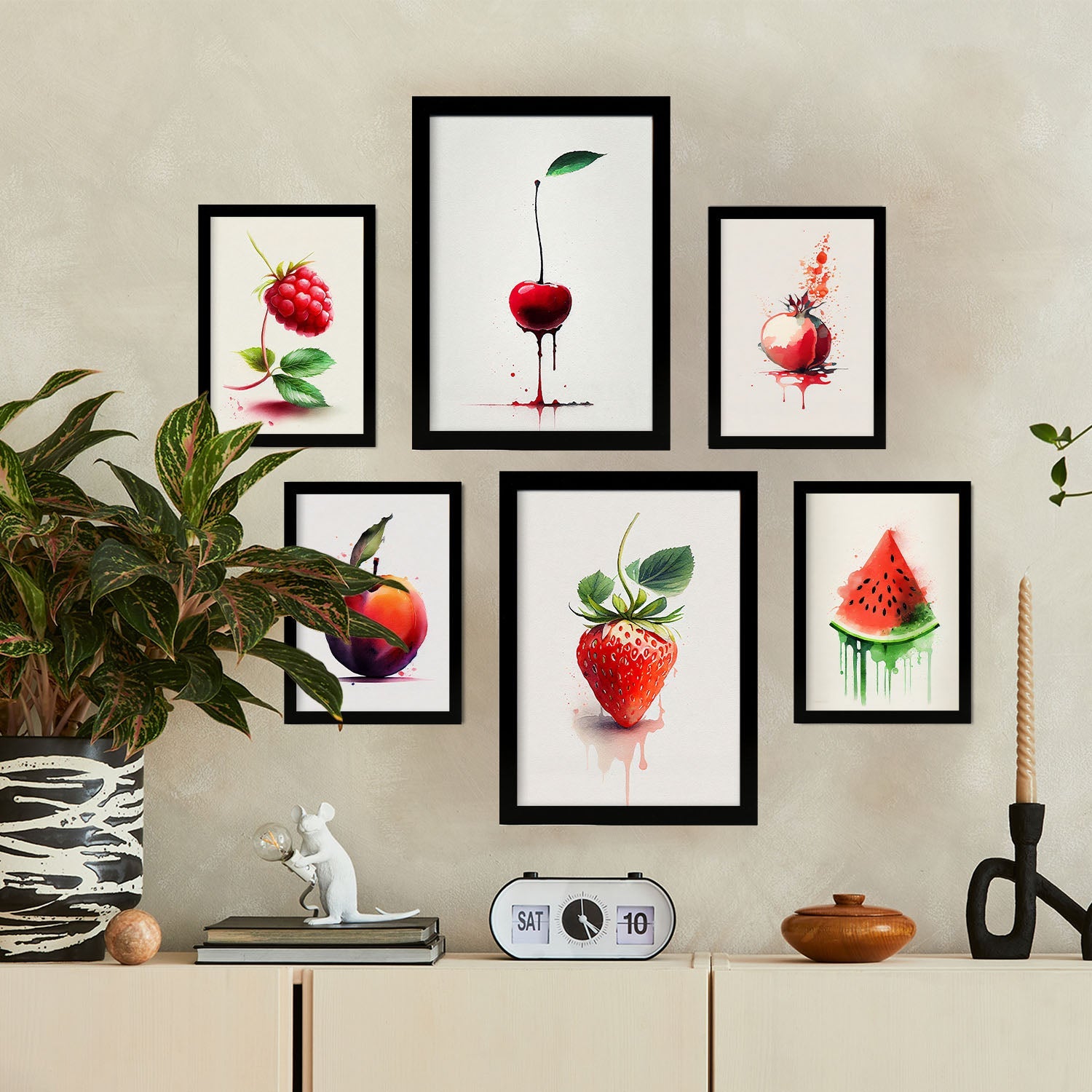 Fruits Rouges Affiches Illustrations De Fruits Légumes Et Aliments ...