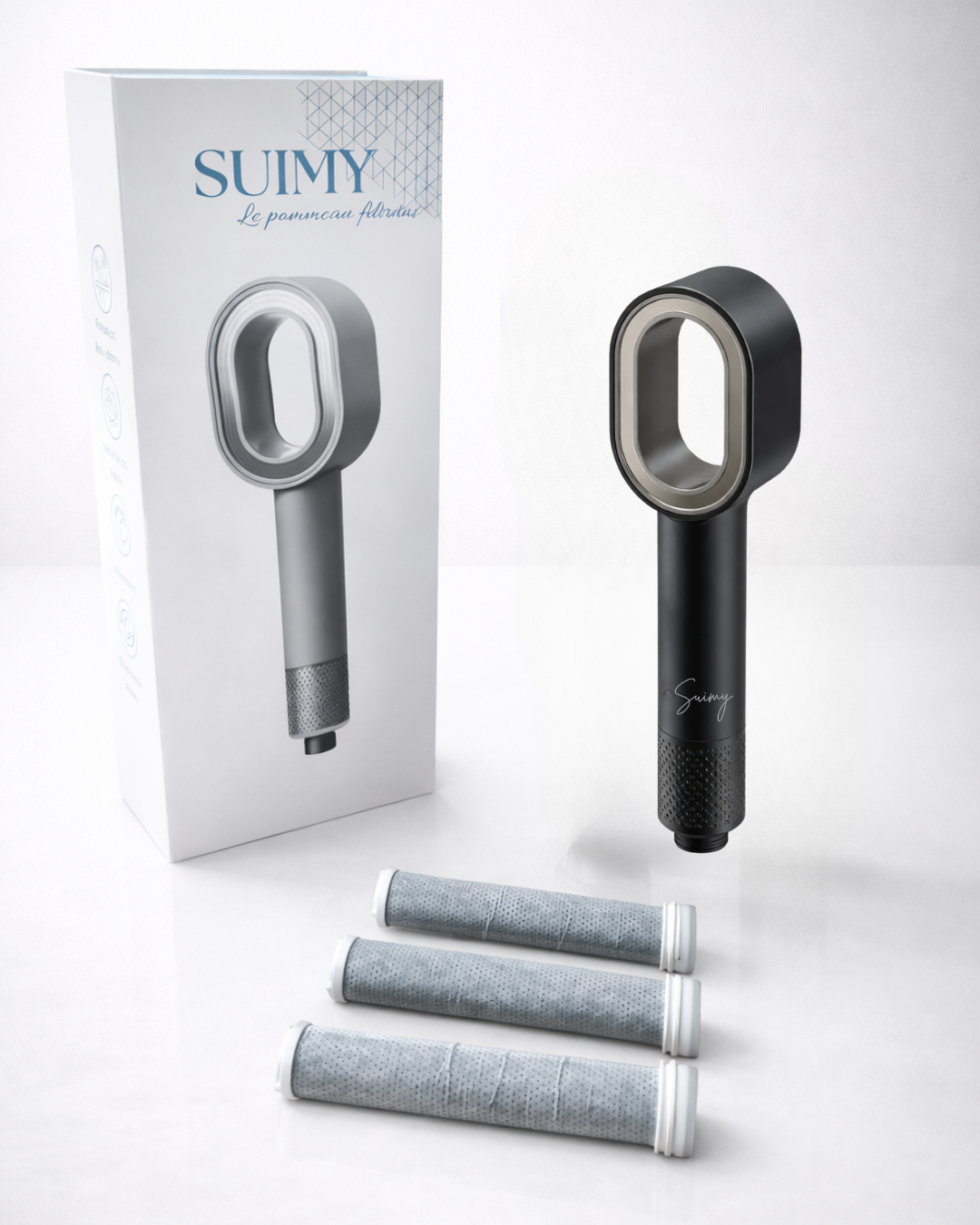 Pack Infinity Noir pommeau filtrant | Leroy Merlin