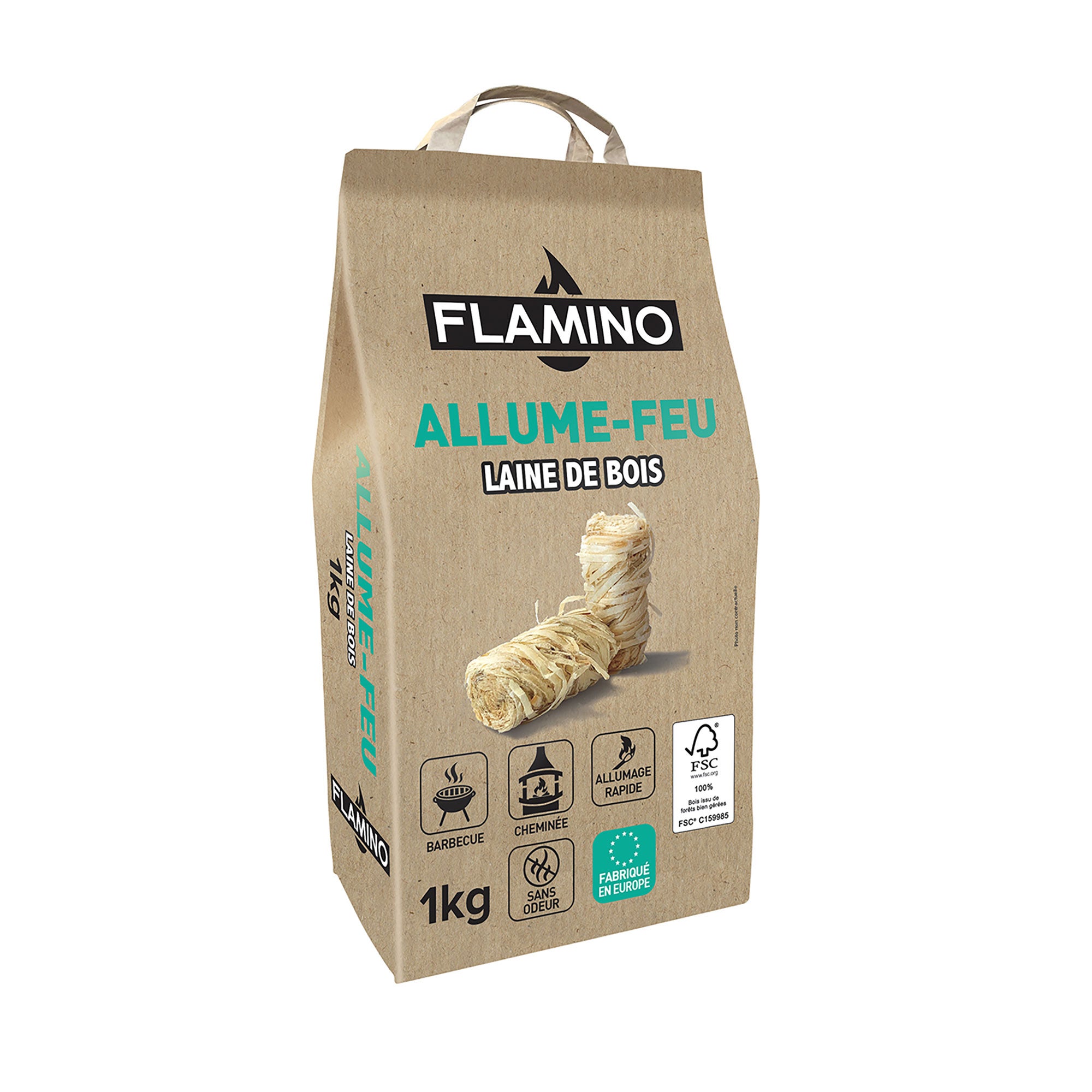 Allume-feu laine de bois 1kg | Leroy Merlin