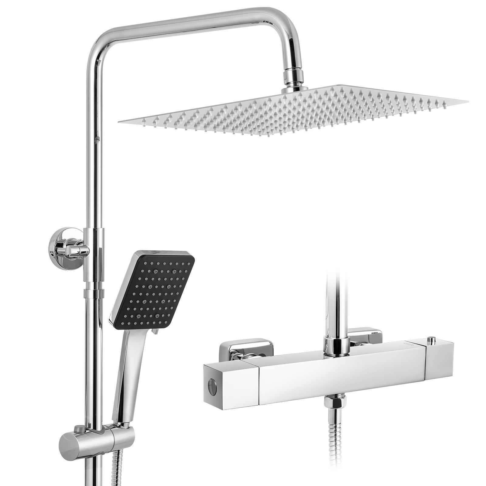 Panel de ducha termostático SOFETIY MAX con rociador de 30 cm, 6 ...