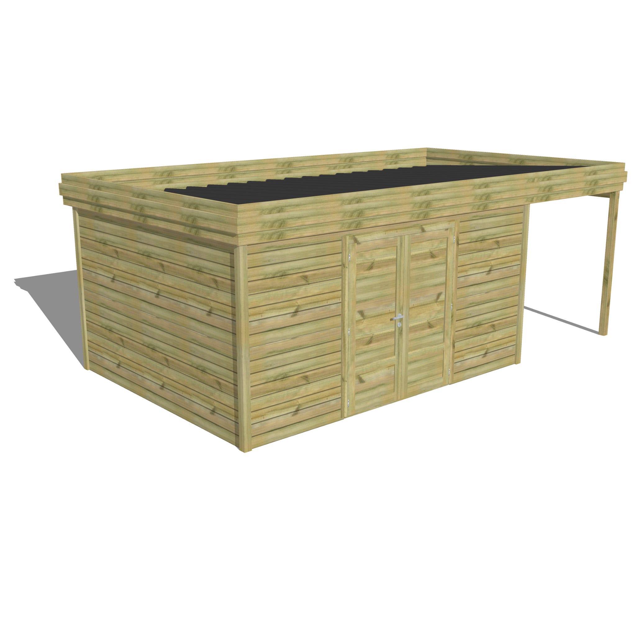 ABRI DE JARDIN bois Pin autoclave 27mm - 6,34x3,44m / 21,8m2 - Bac ... ABRI DE JARDIN bois Pin autoclave 27mm - 6,34x3,44m / 21,8m2 - Bac ...
