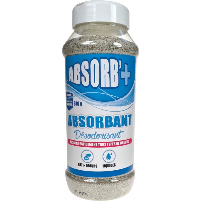 Absorbant désodorisant - Absorb+ - Manka - 670 g | Leroy Merlin