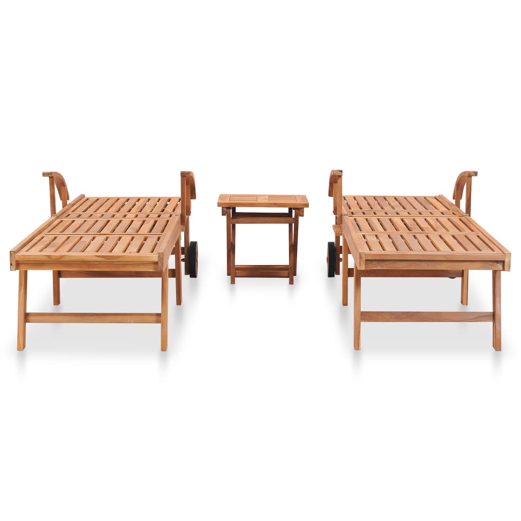 Lot de 2 Chaises longues | Bain de soleil | Transat de relaxation avec ...