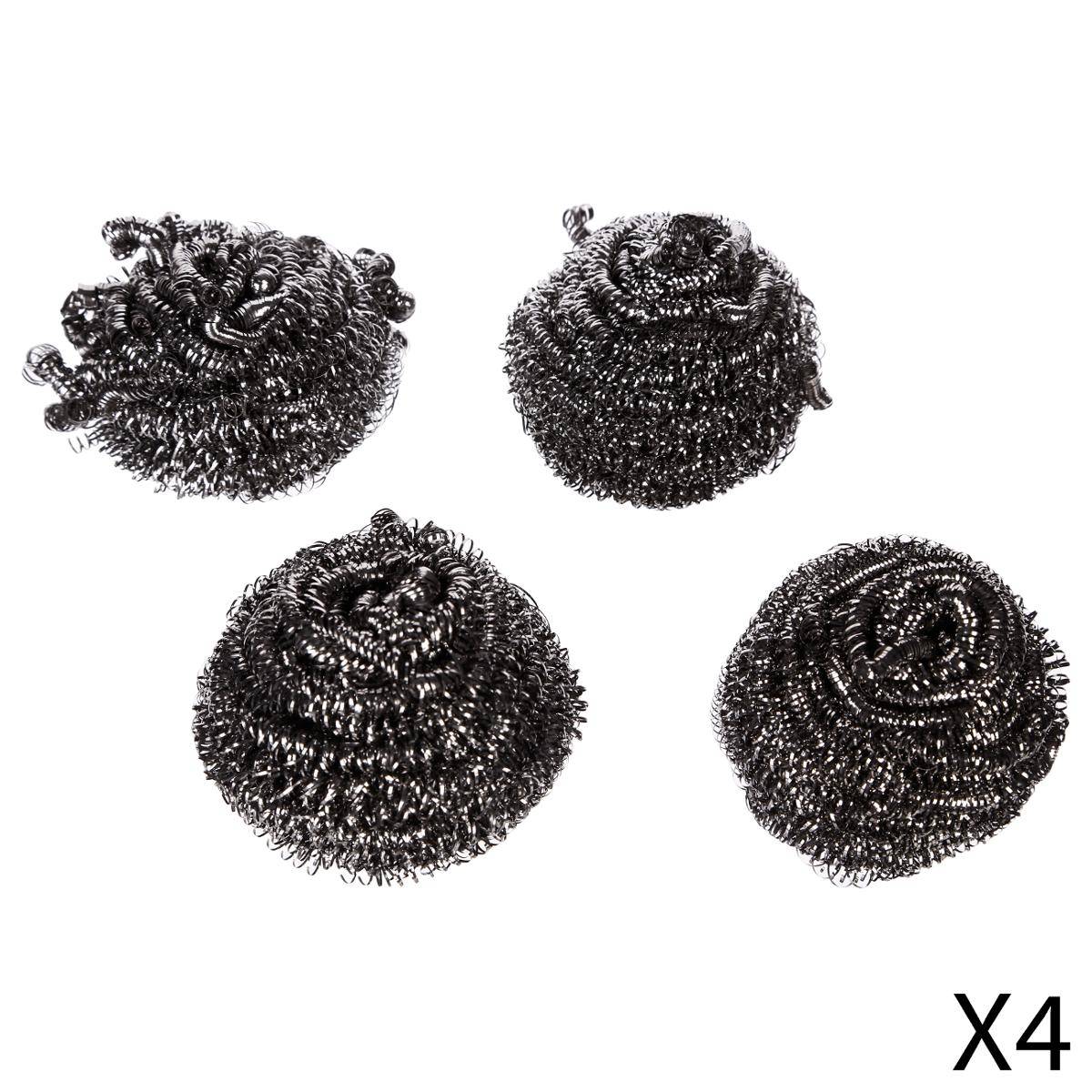 4 tampons à récurer acier - 5five | Leroy Merlin