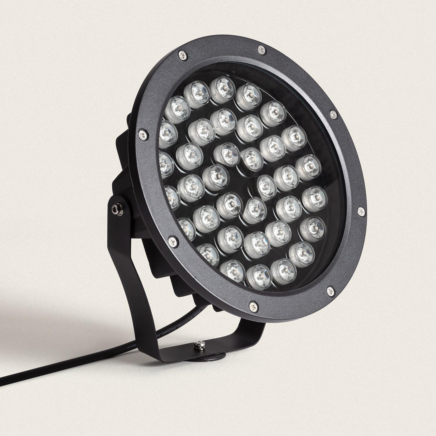 Ledkia Foco Exterior LED 36W IP67 con Pincho Colmar Blanco Cálido 3000K ...