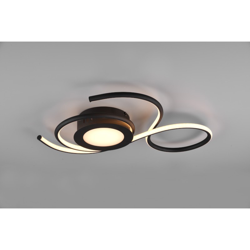 Trio Leuchten Jive 623419232 LED Ceiling Light Metal Matt Black with 48 ...