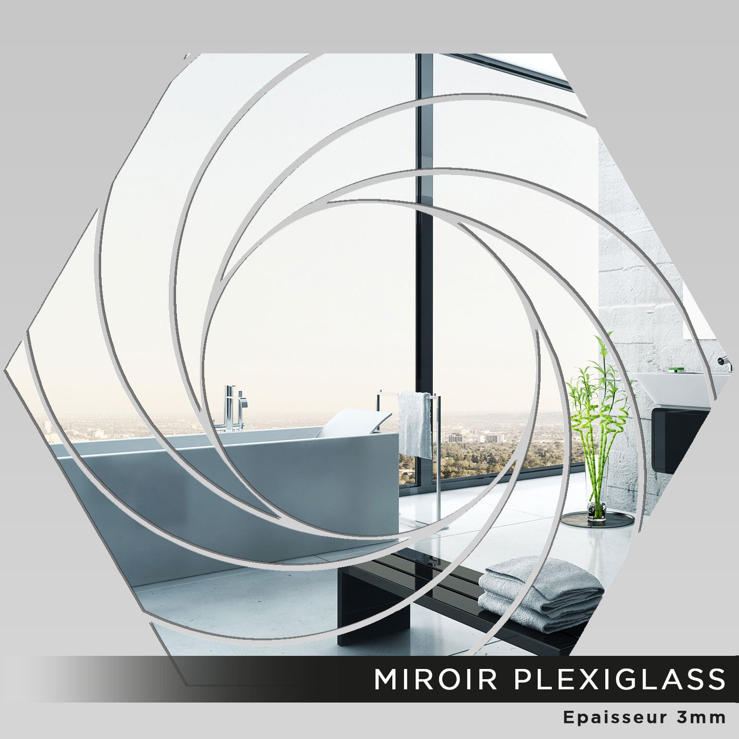Miroir Plexiglass - Design 3617689979311 - 35x40 cm | Leroy Merlin