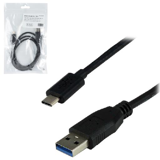 Cordon USB 3.1 type C mâle / USB 3.0 type A mâle - 1m | Leroy Merlin