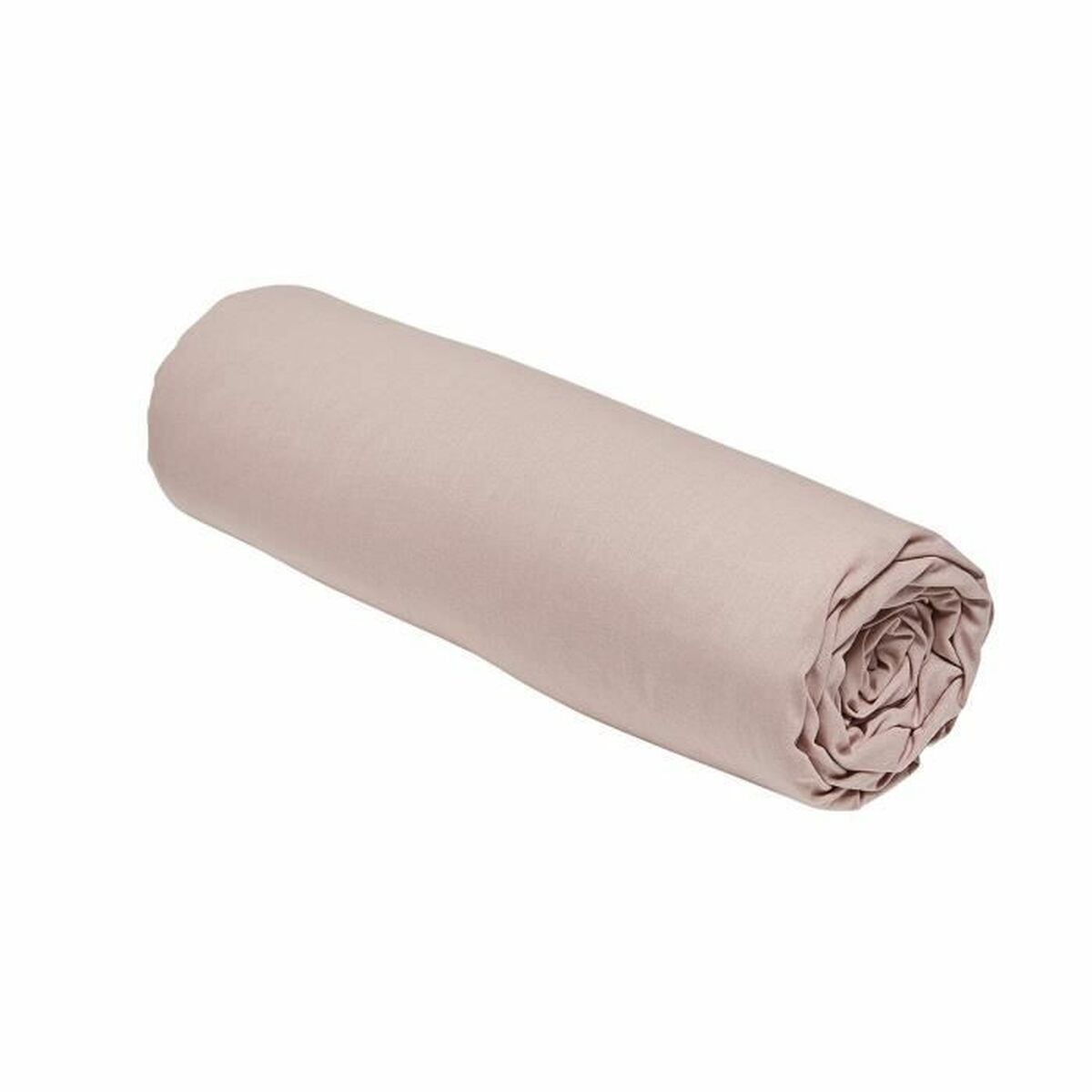 Drap housse TODAY Essential Rose clair 140 x 190 cm | Leroy Merlin