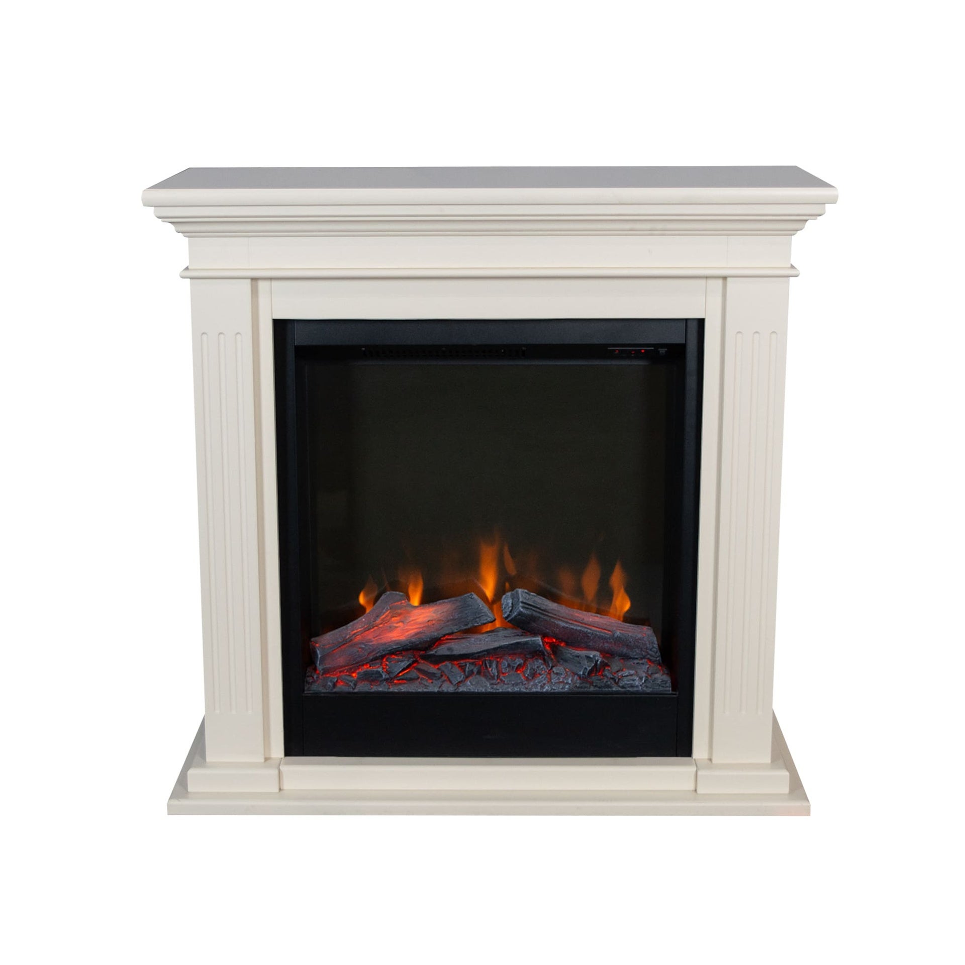 Xaralyn | Cheminée Cadiz en MDF RAL9010 avec insert Levico 70 | Leroy ...