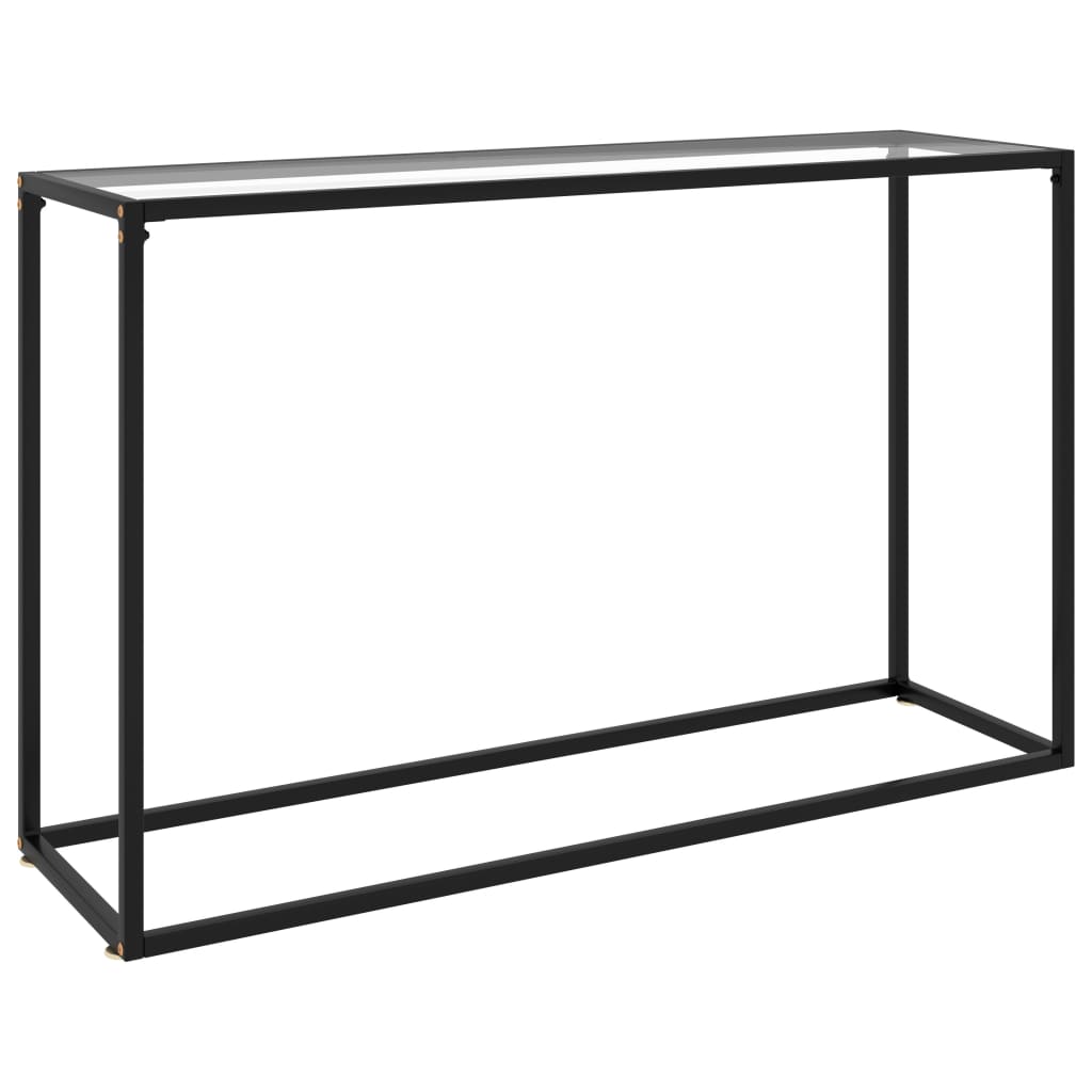 Mesa consola vidrio templado transparente 120x35x75 cm | Leroy Merlin
