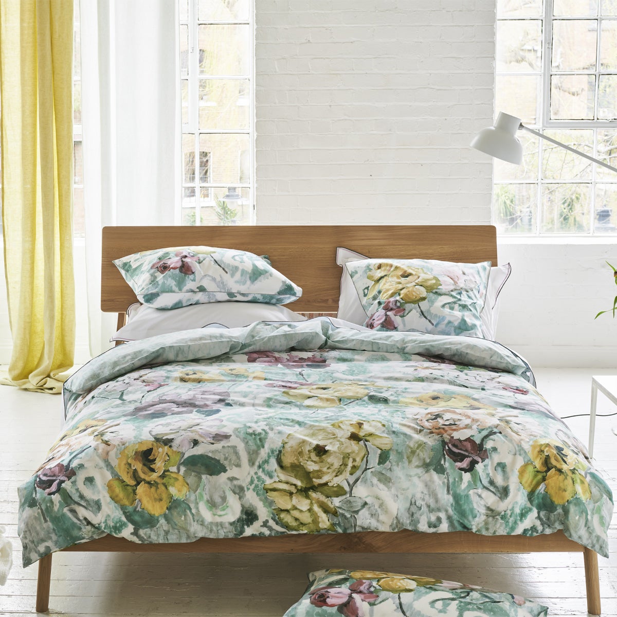 Housse de couette imprimée en percale de coton, Tapestry Flower | Leroy ...