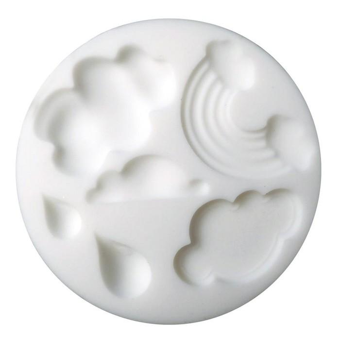 Mini moule en silicone pour pâte polymère - Nuages - Graine Créative ...