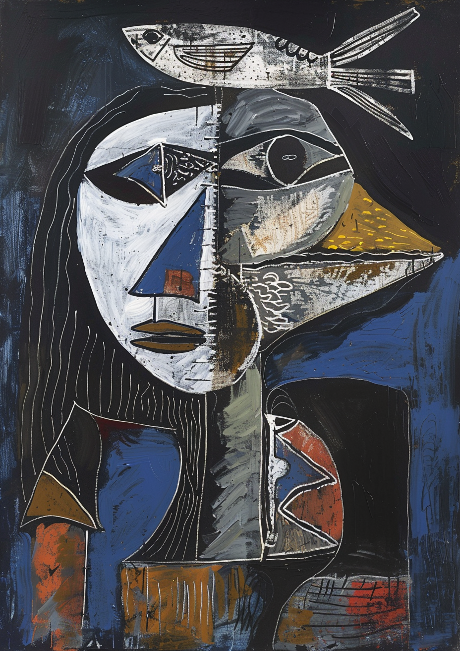 Lámina POLARTE 70x100. Sinfonía del Pez y la Dualidad | Leroy Merlin