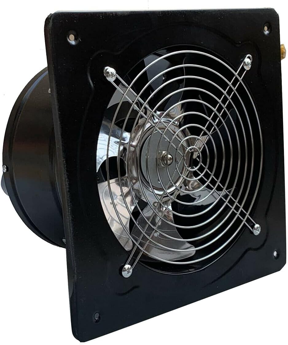Ventilador axial de 80 W y 8 pulgadas, 1250 m³/h, extractor de aire de ...
