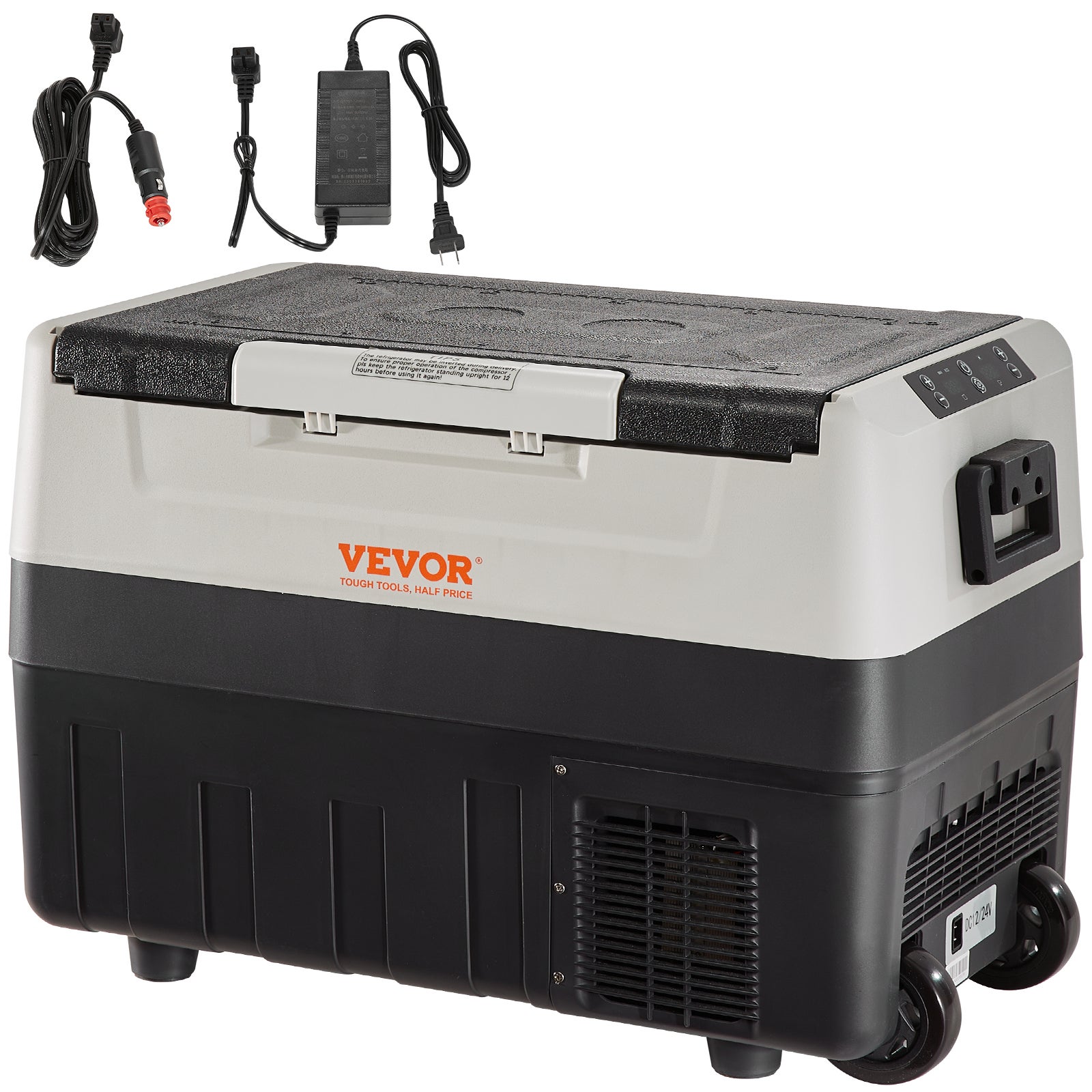 VEVOR Nevera eléctrica portátil 45 L Nevera portátil para coche 12/24 V ...