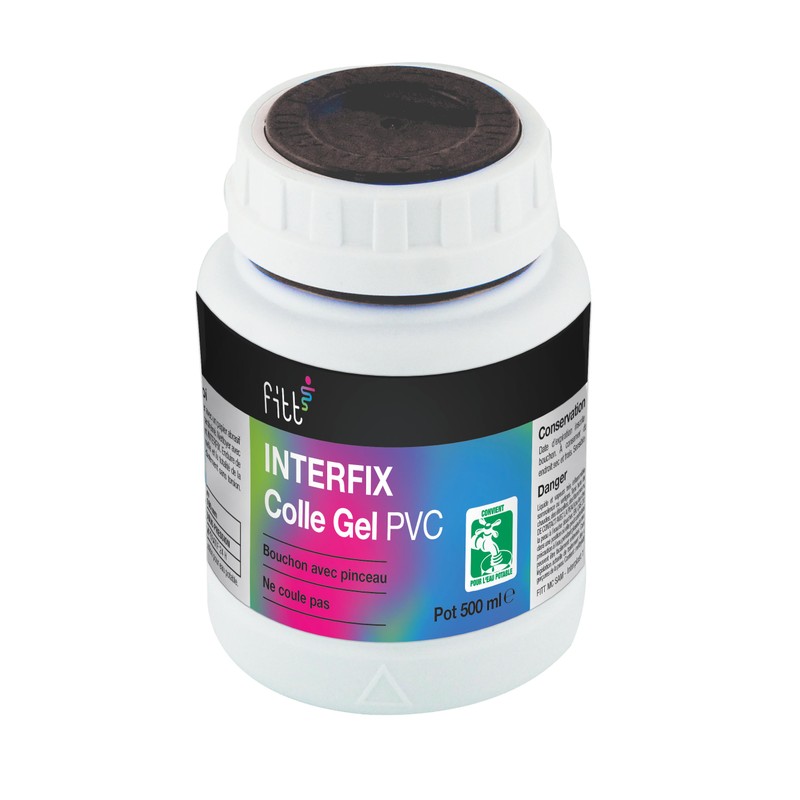 Colle gel PVC Interfix en pot 250ml - Fitt | Bricoman