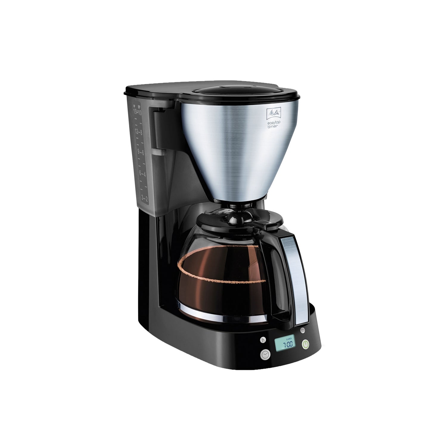 Melitta - cafetiere easy noir 1.25l easy top timer 1010-15 - 6758193 ...