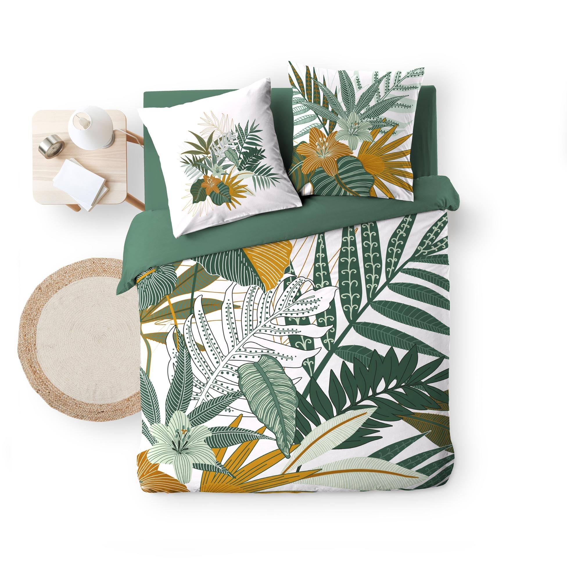 Escapade Tropicale - Housse de Couette 260 x 240 cm Florida en Coton 42 ...