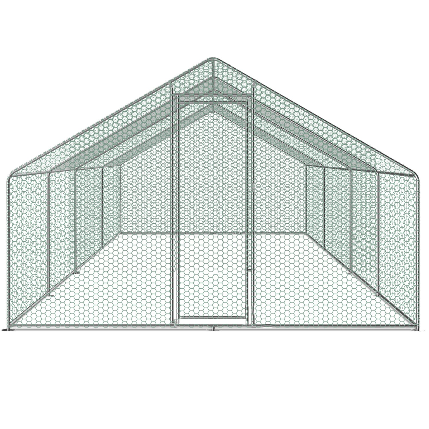 Recinto per pollaio 24 m², recinto in rete metallica zincata 8x3 m ...