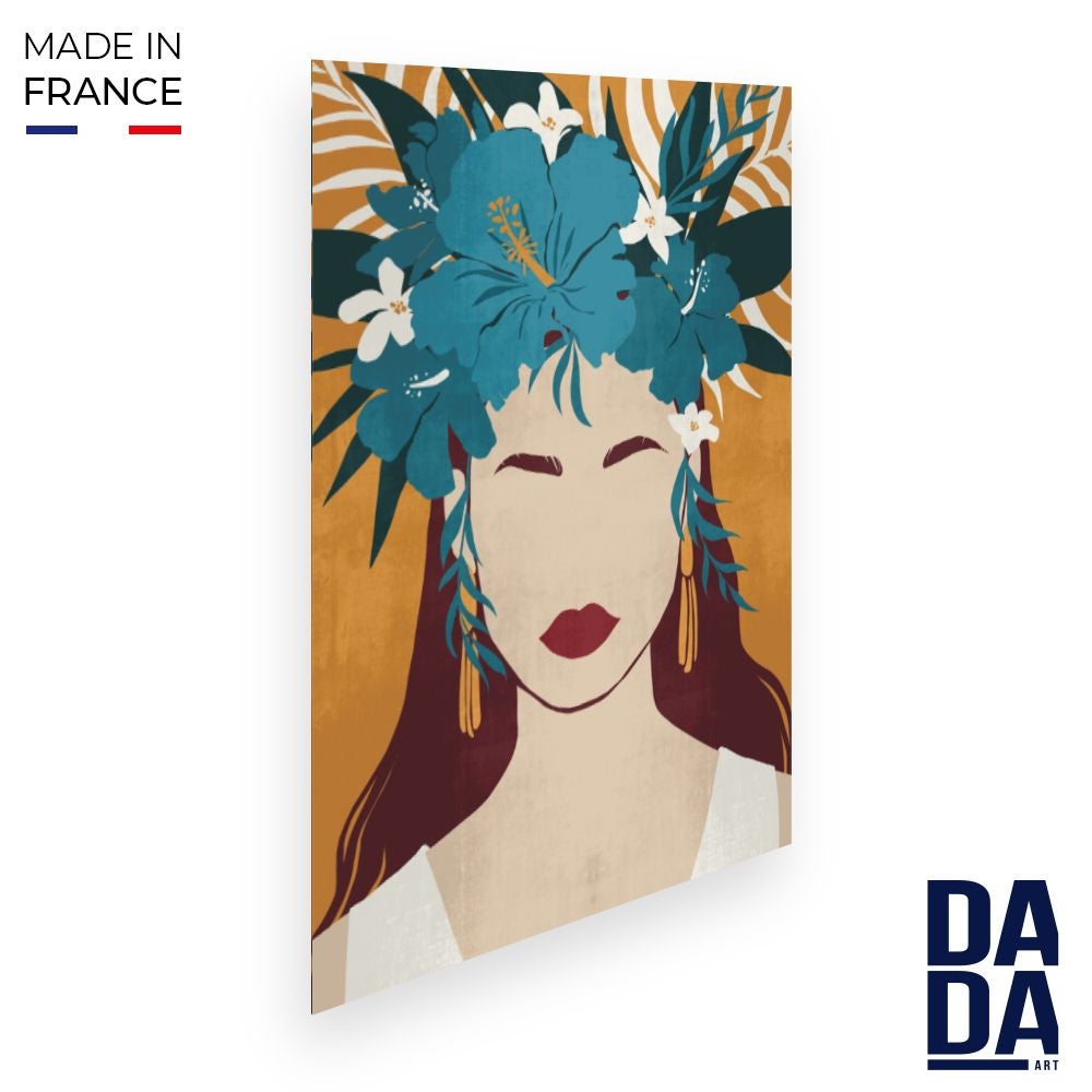Affiche Femme florale vibrante / 60x80cm / Fabriqué en France / DADA ...