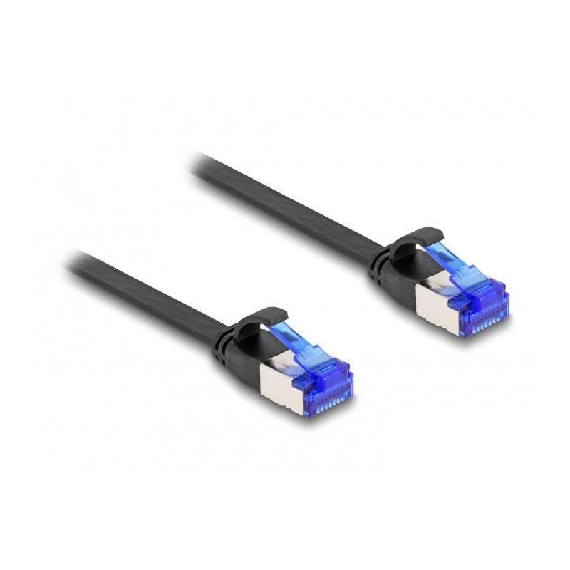 Delock c ble r seau rj45 flachband m le vers m le cat.6a flexible 0,5 m | Leroy Merlin
