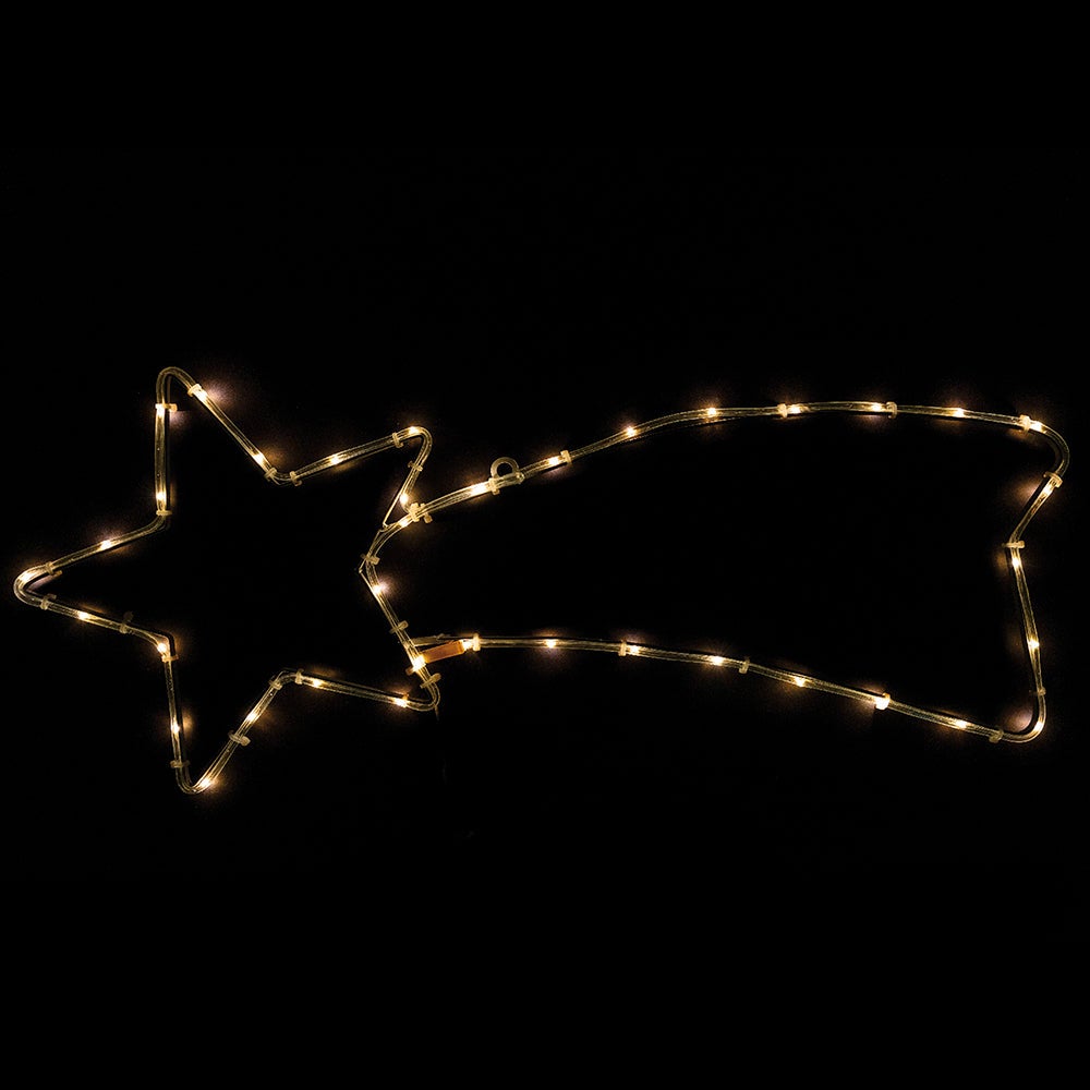 Decorazione insegna luminosa Stella Cometa 40 microled a batteria uso ...