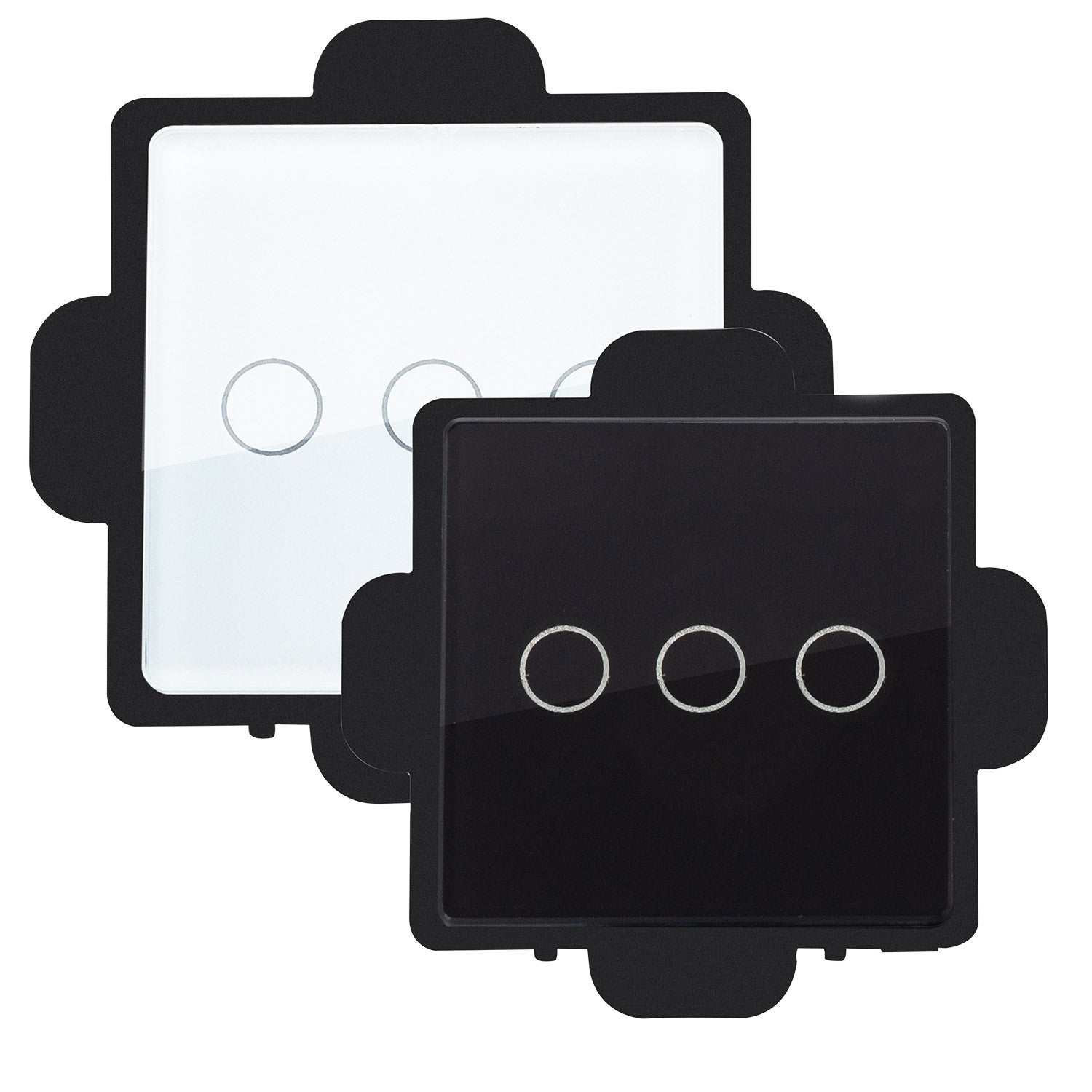 Interrupteur Tactile Triple Modern Noir | Leroy Merlin