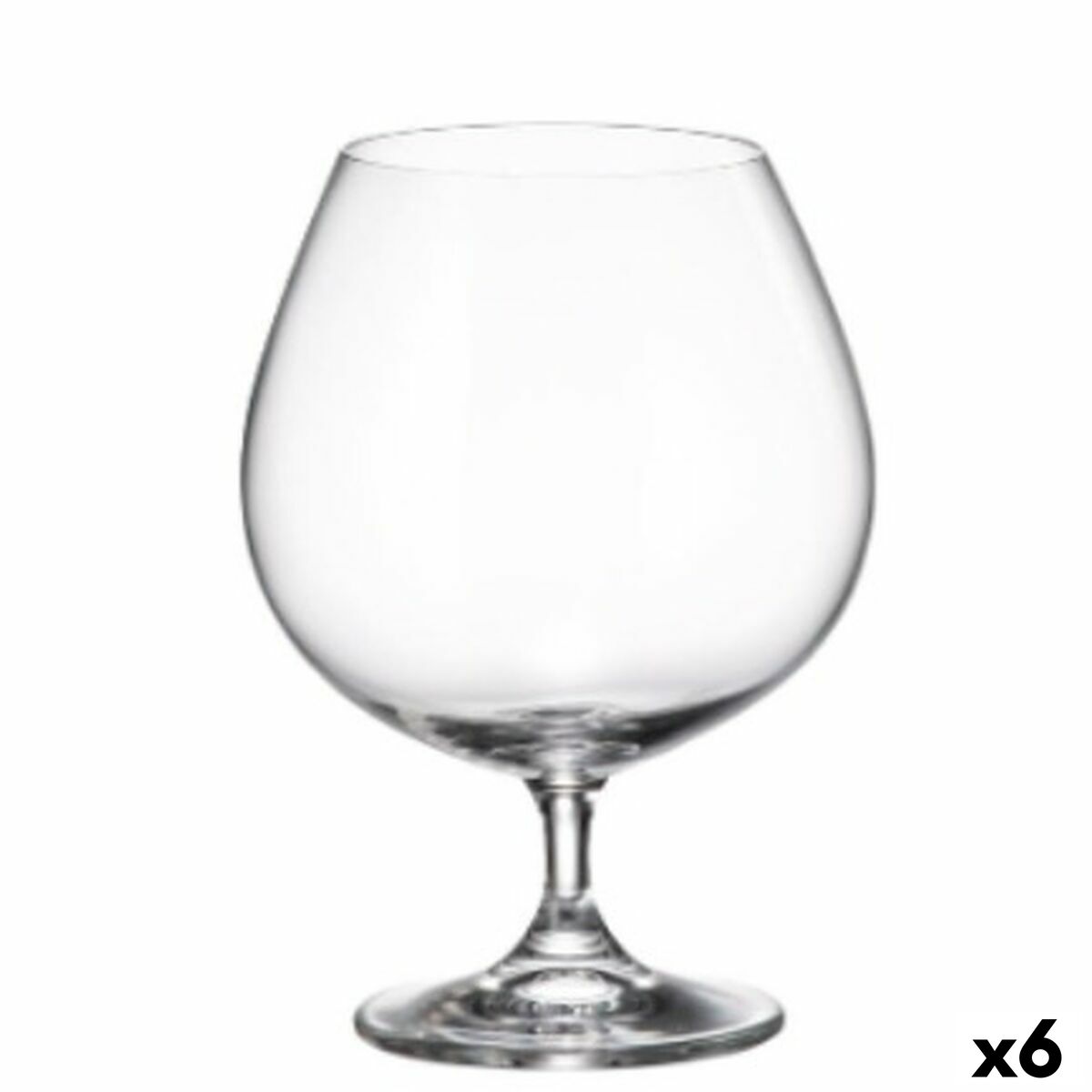 Set de Copas Bohemia Crystal Clara Coñac 690 ml 6 Unidades 4 Unidades 7 ...