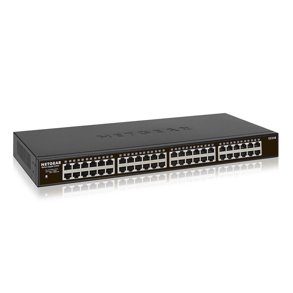 NETGEAR Switch rj45 giga 48 ports gs348-100eus | Leroy Merlin
