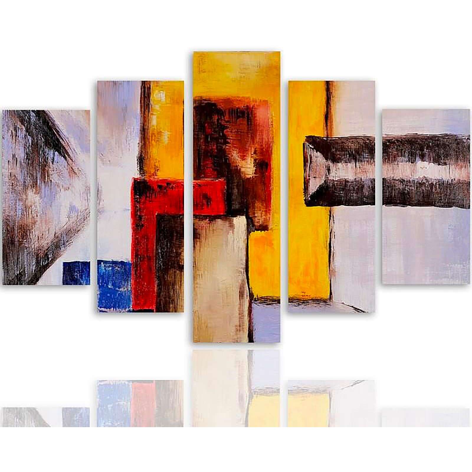 Tableau chiffres abstraits - 100 x 70 cm | Leroy Merlin