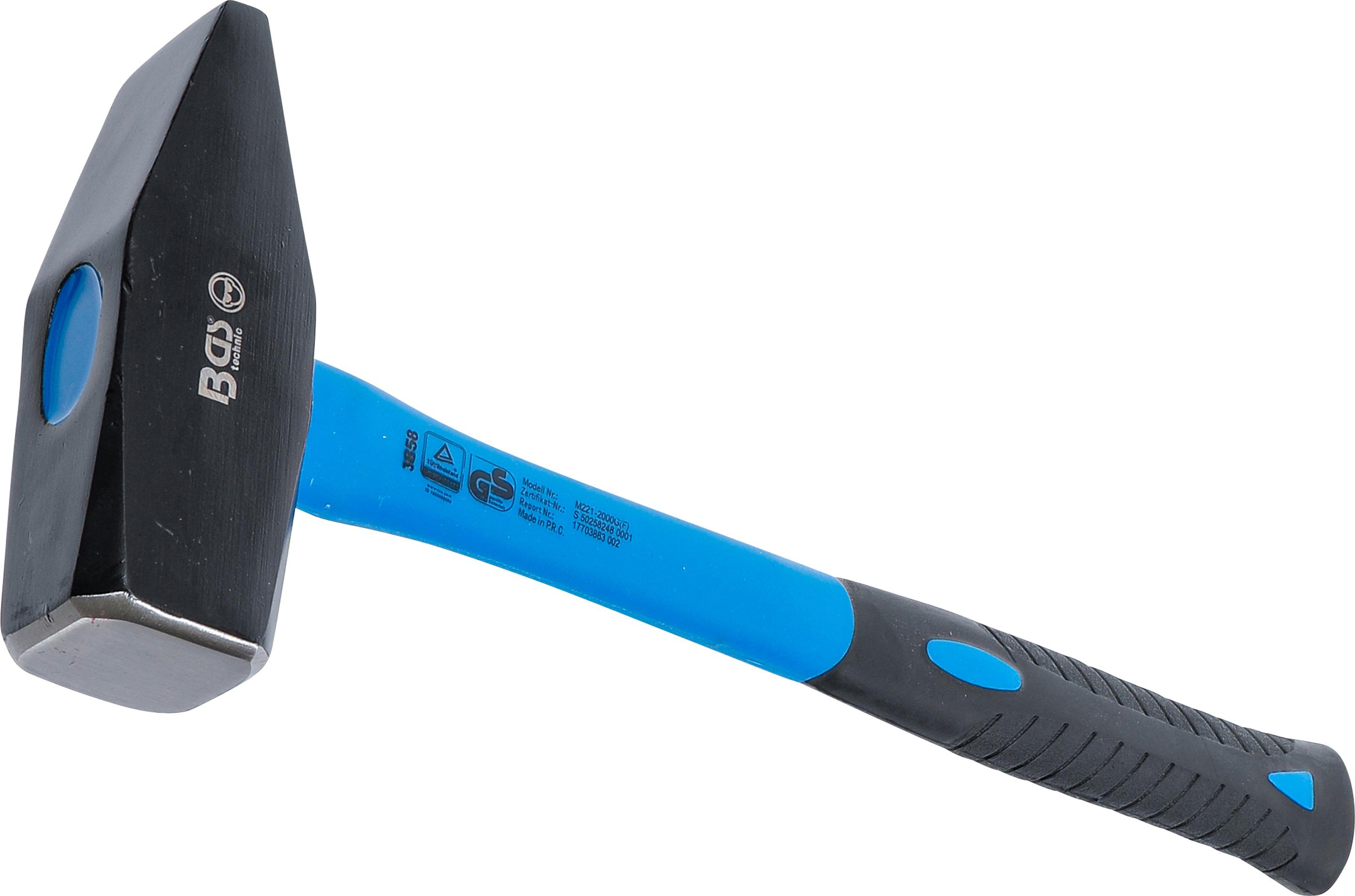 BGS Marteau mécanicien | manche en fibres de verre | DIN 1041 | 2000 g ...