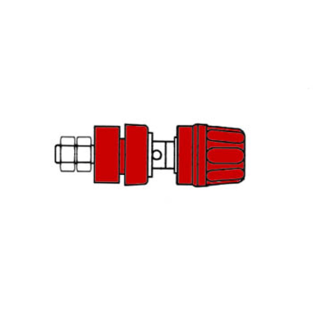 Hirschmann DOUILLE 4mm AVEC BOUCHON IMPERDABLE- ROUGE (PKI 10A) | Leroy ...