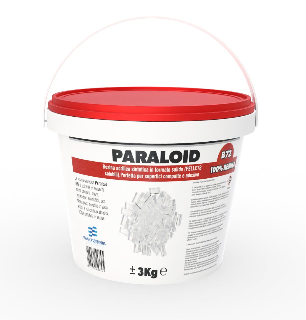 PARALOID B72 100% RESINA TRASPARENTE CONSOLIDANTE BARATTOLO DA 3000 ...