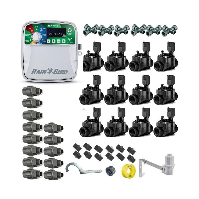 Kit professionnel d'arrosage automatique Rain Bird de 12 zones 24V pour ...
